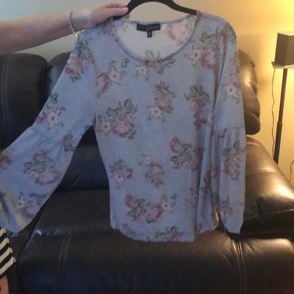 Sweaters | Grey Floral Sweater New With Tags | Poshmark